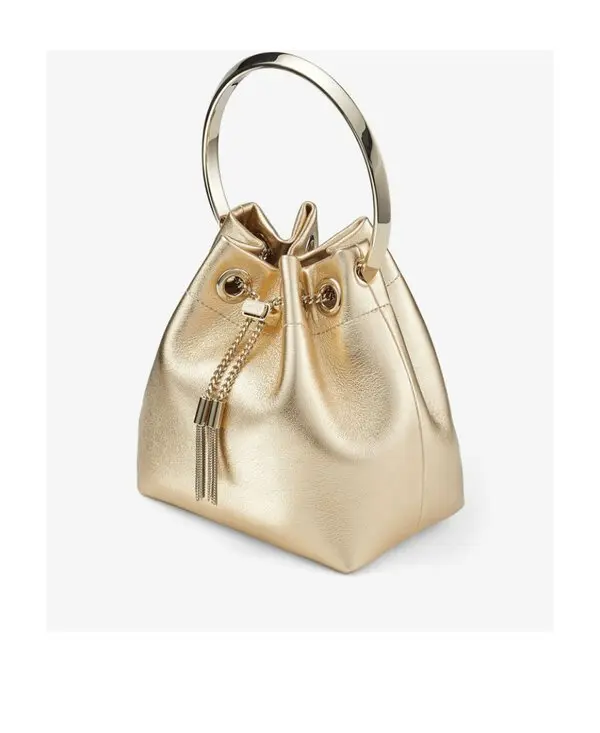JIMMY CHOO Bon Bon Bucket Bag With Tassel Detail