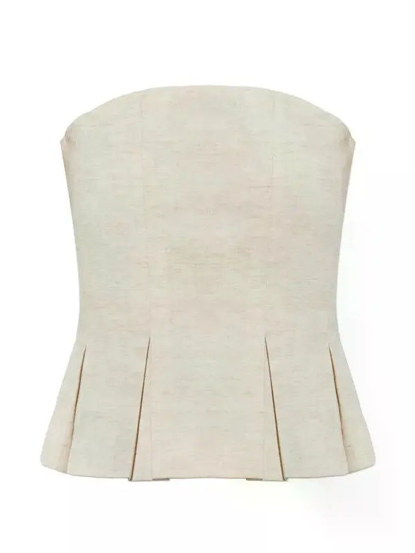 GESTUZ Riava Pleated Strapless Top