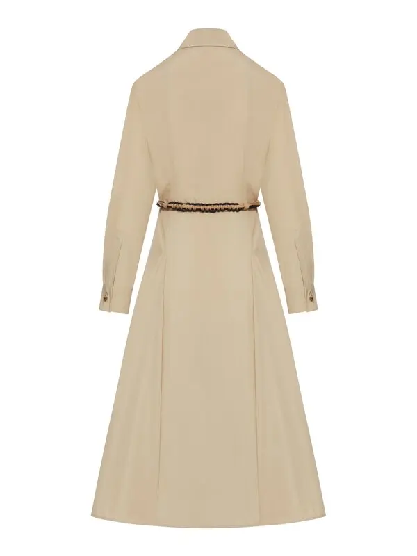 Max Mara Belted Shirt Dress - Beige