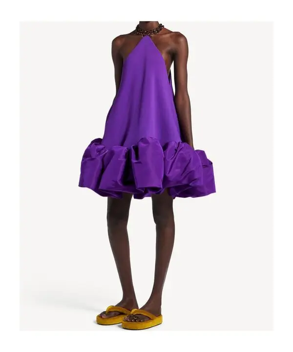 Balenciaga Halterneck Balloon Mini Dress