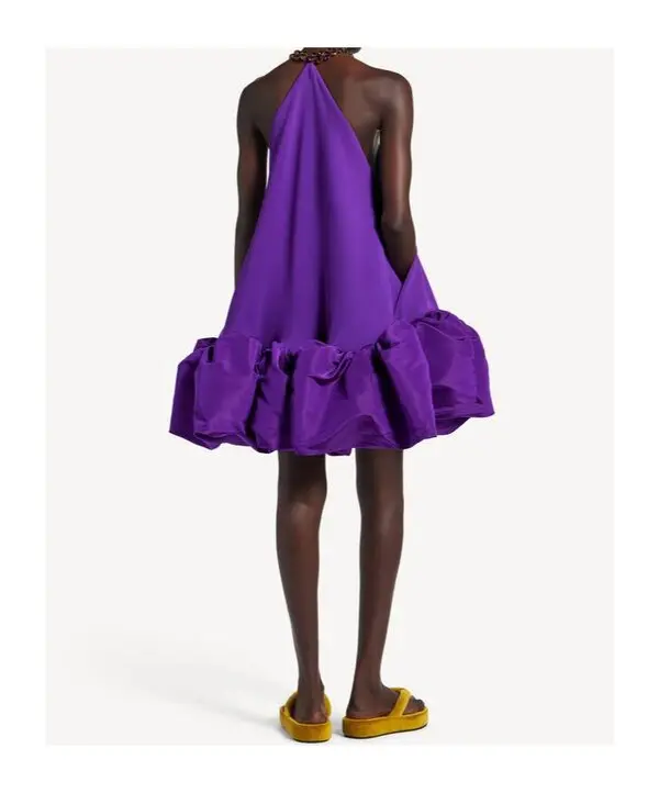 Balenciaga Halterneck Balloon Mini Dress