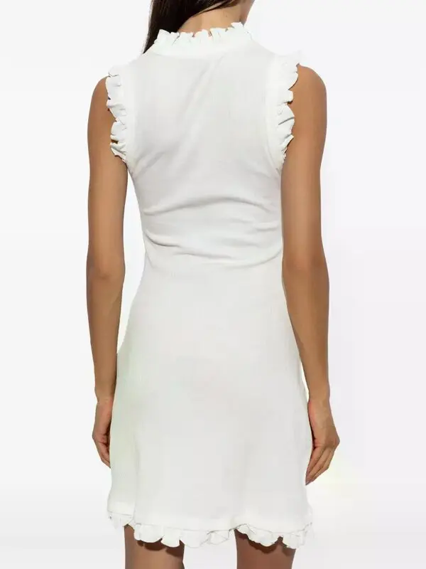 Loewe Ruffled Anagram Mini Dress