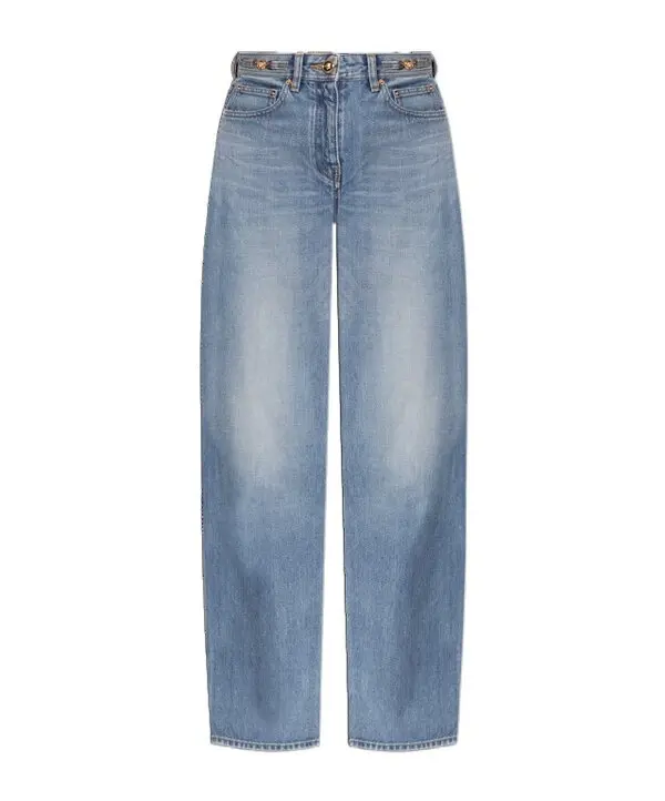 Versace Logo Patch Denim Jeans