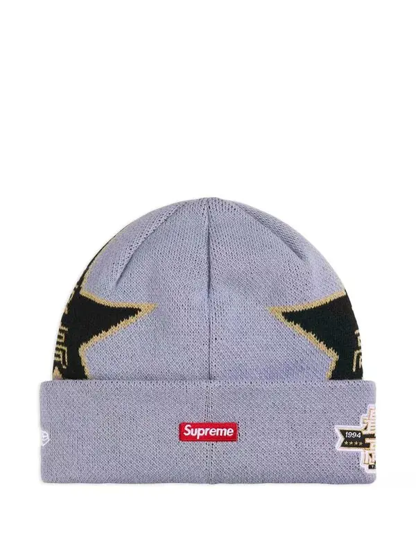 Supreme X New Era Stars Beanie Hat - Grey