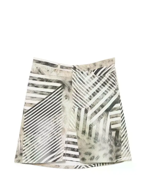 Roberto Cavalli 2000s Graphic-print Mini Skirt