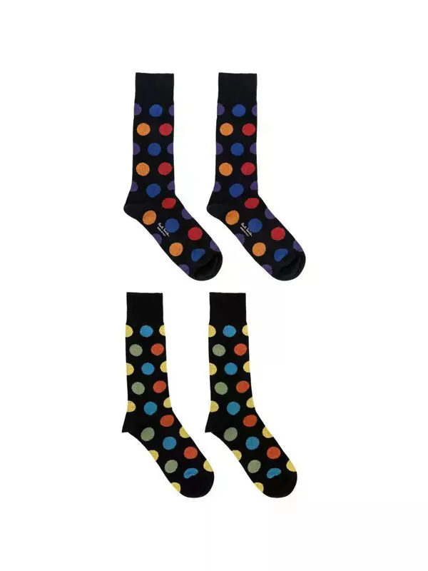 Paul Smith Polka-dot Socks Set - Black