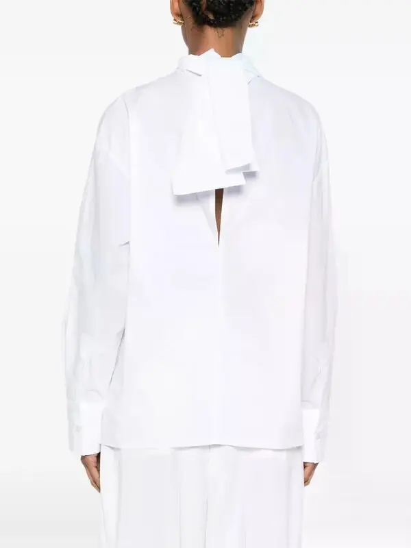 THE NINA STUDIO Tie-neck Long-sleeve Blouse