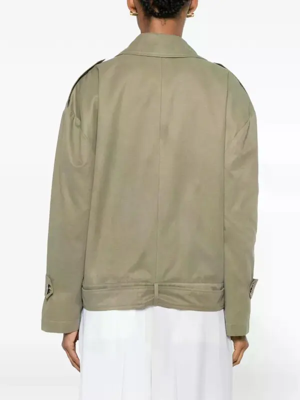 THE NINA STUDIO Double-breasted Belted Jacket