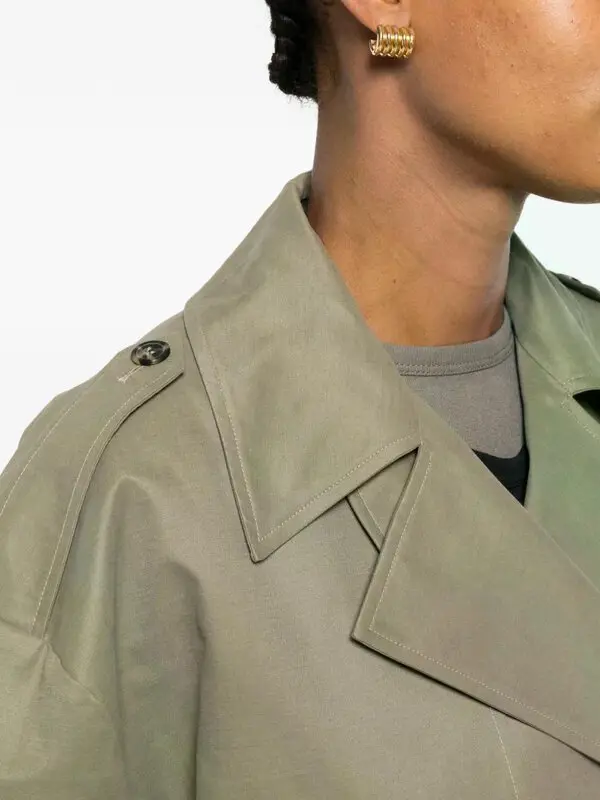 THE NINA STUDIO Double-breasted Belted Jacket
