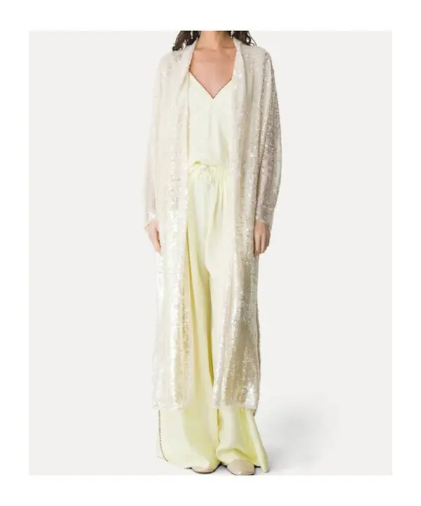 FORTE_FORTE Sequin Embellished Coat