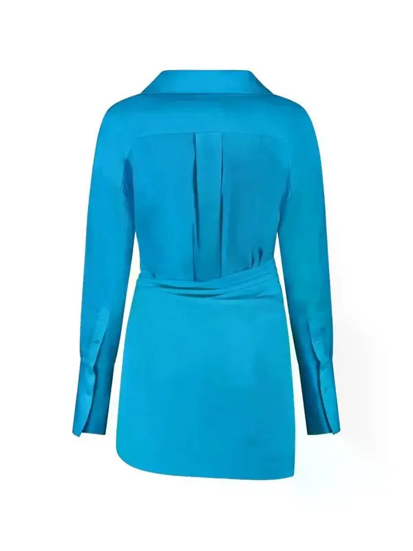 Gauge81 Reef Wrap-style Tulip-skirt Dress