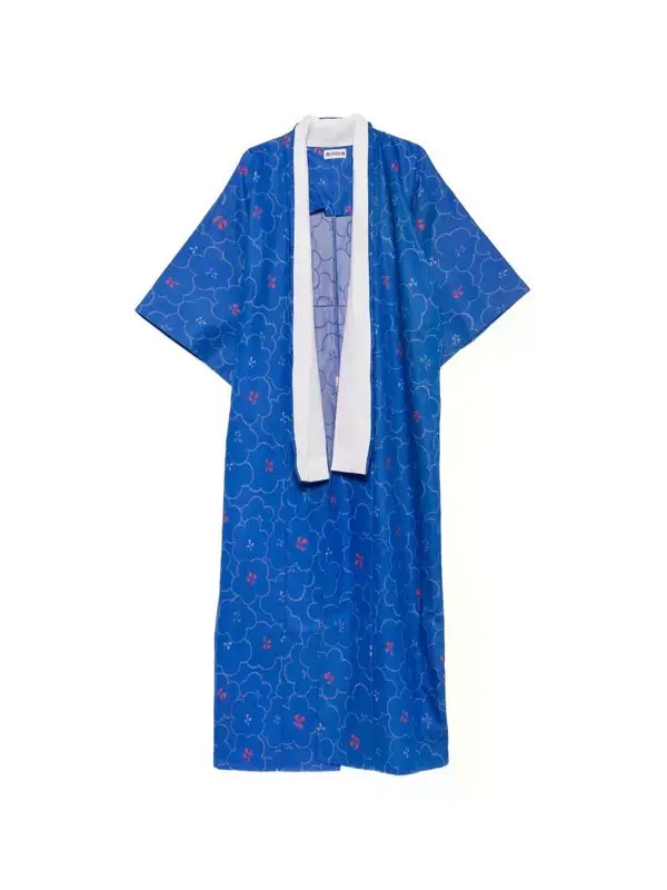 A.N.G.E.L.O. VINTAGE CULT Floral Print Kimono - Blue