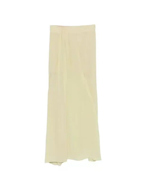 ALYSI Silk Maxi Skirt - Yellow