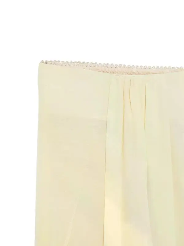 ALYSI Silk Maxi Skirt - Yellow