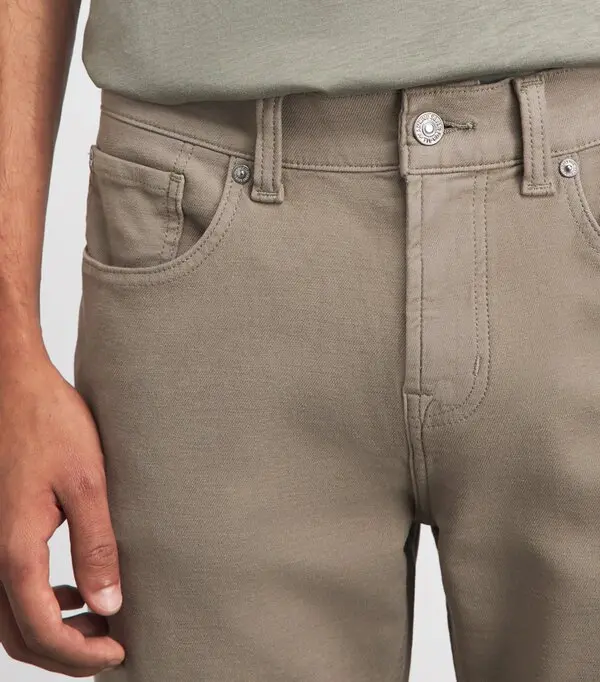 7 For All Mankind Slimmy Luxe Motion Slim Jeans - Beige