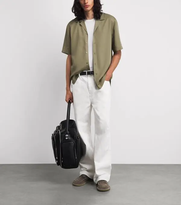 7 For All Mankind Notched-collar Short-sleeve Shirt