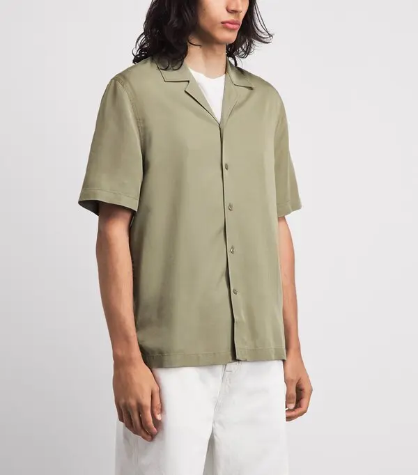 7 For All Mankind Notched-collar Short-sleeve Shirt