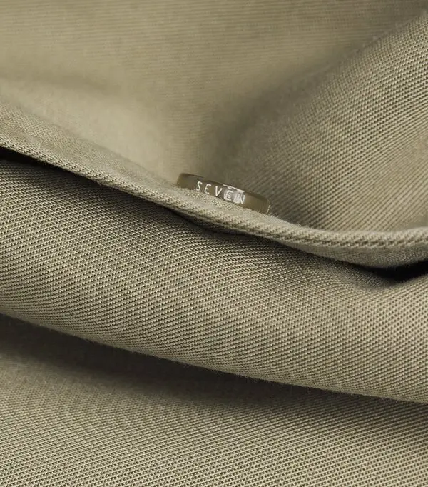 7 For All Mankind Notched-collar Short-sleeve Shirt