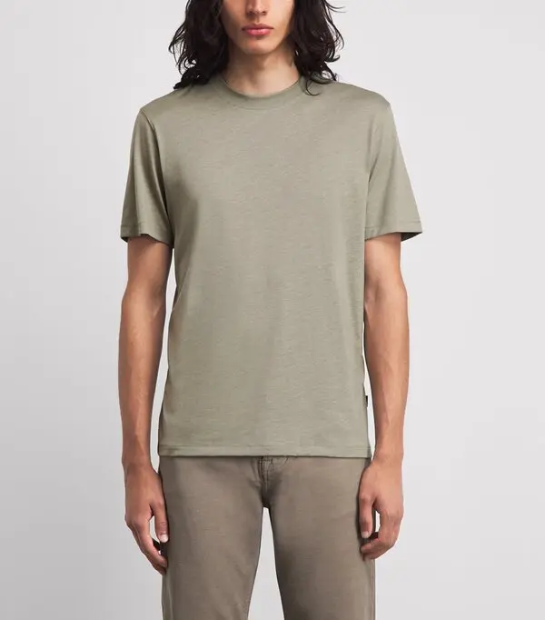 7 For All Mankind Crew-neck T-shirt - Green