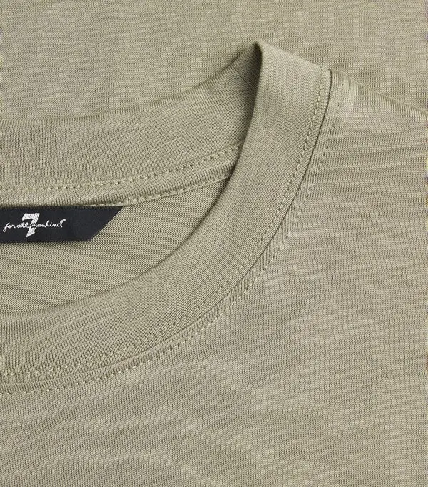 7 For All Mankind Crew-neck T-shirt - Green