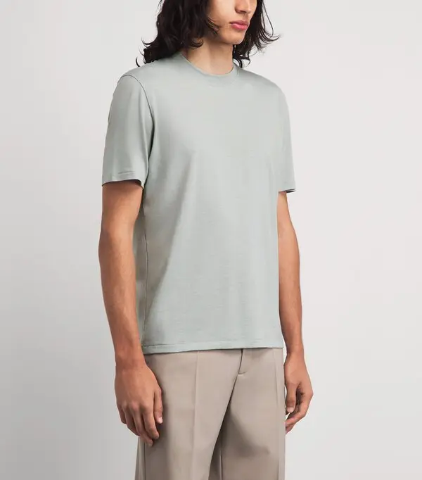 7 For All Mankind Crew-neck T-shirt - Blue