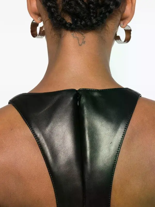 Givenchy Sleeveless Leather Mini Dress