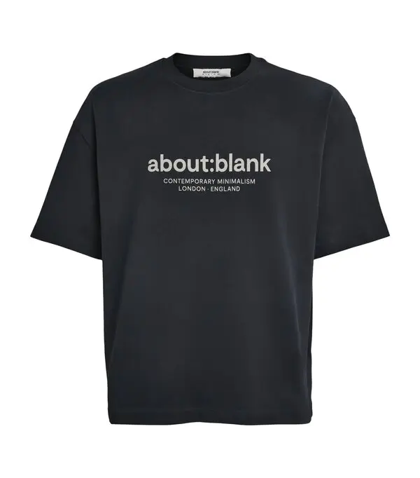 ABOUT:BLANK Cotton Logo Garcon T-shirt - Black