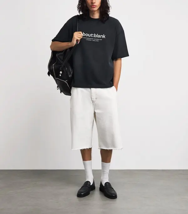 ABOUT:BLANK Cotton Logo Garcon T-shirt - Black