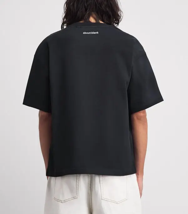 ABOUT:BLANK Cotton Logo Garcon T-shirt - Black