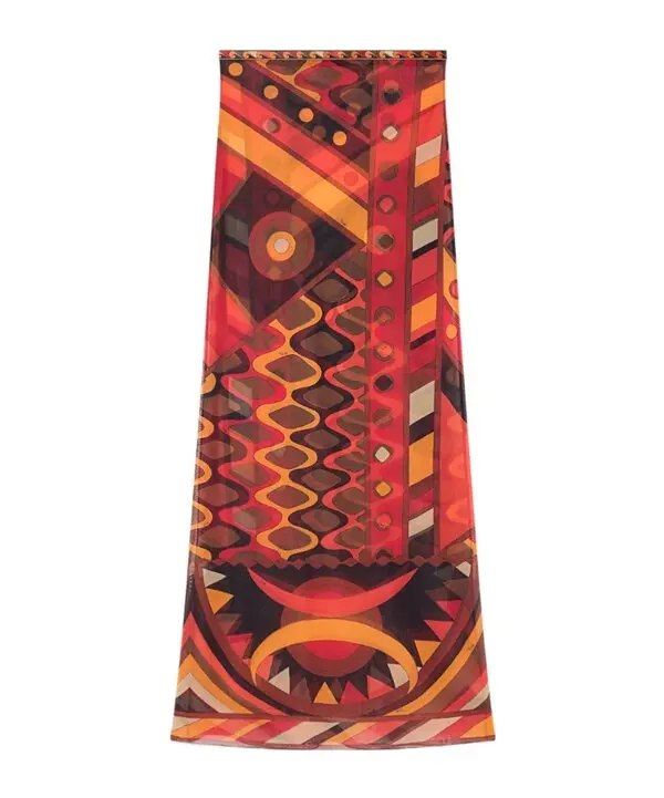 Emilio Pucci Printed Geometric Maxi Skirt