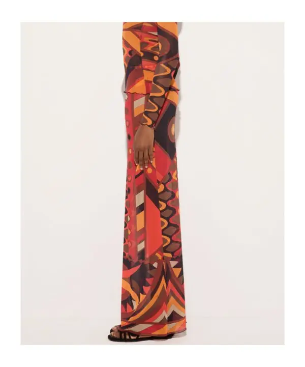 Emilio Pucci Printed Geometric Maxi Skirt