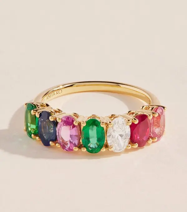 ANITA KO Multi-stone Gemstone Ring - Gold