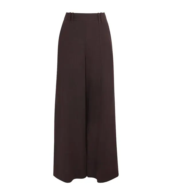 ME+EM Wide Leg Trousers - Brown