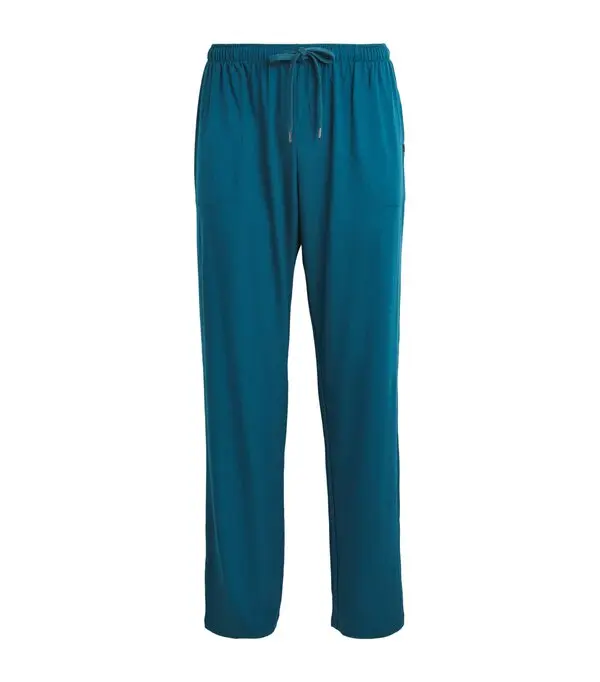 Derek Rose Basel Lounge Trousers - Blue