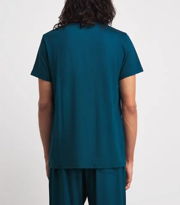 Derek Rose Basel Lounge T-shirt - Blue