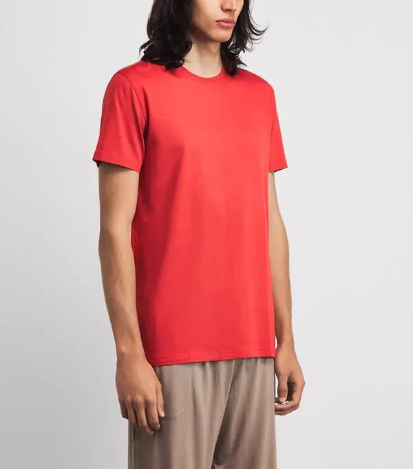 Derek Rose Basel Lounge T-shirt - Red