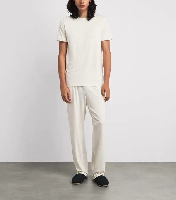 Derek Rose Basel Lounge T-shirt - Neutral