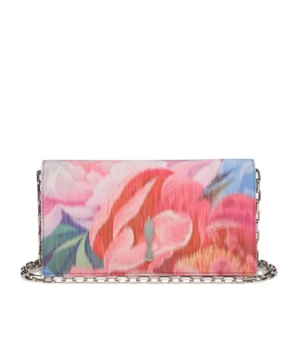 CHRISTIAN LOUBOUTIN Bettina Clutch Bag With Floral Pattern - Multicolor