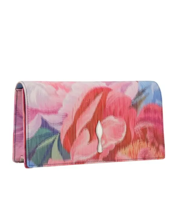CHRISTIAN LOUBOUTIN Bettina Clutch Bag With Floral Pattern - Multicolor