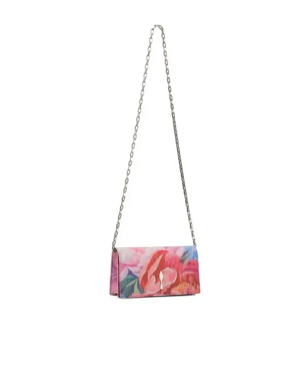 CHRISTIAN LOUBOUTIN Bettina Clutch Bag With Floral Pattern - Multicolor
