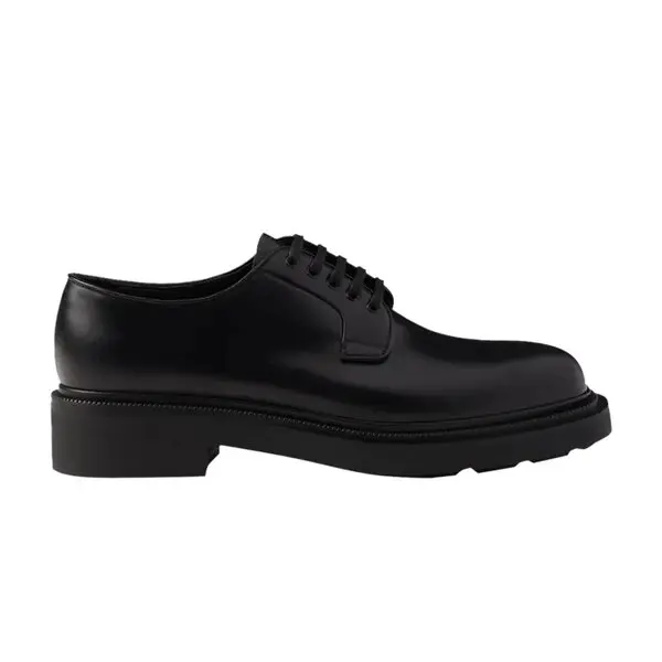 Prada Round Toe Lace Up Formal Shoes