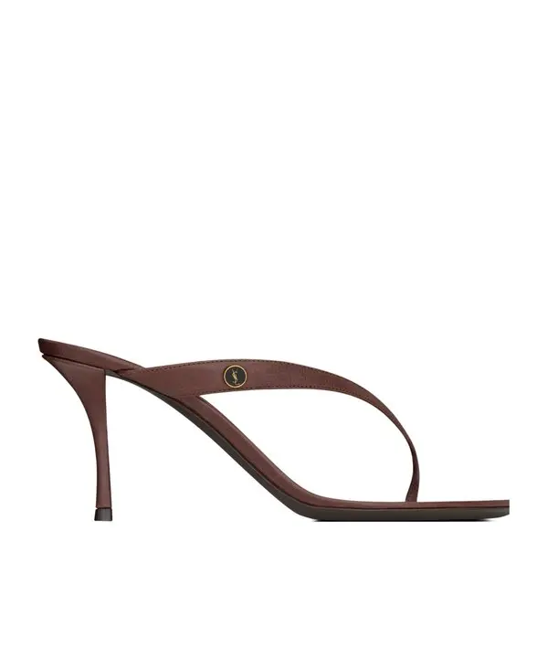 Saint Laurent Sue Thong-detail High Heel Sandals