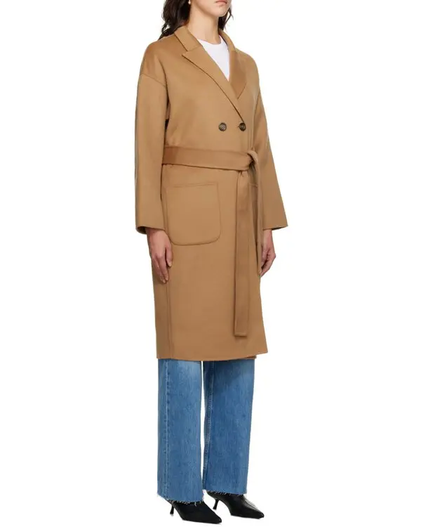 ANINE BING Dylan Belted Double-breasted Coat