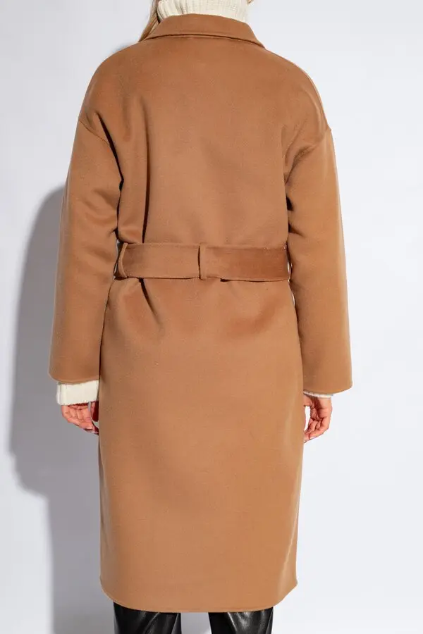 ANINE BING Dylan Belted Double-breasted Coat