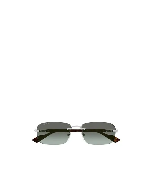 Gucci Rectangular Rimless Sunglasses