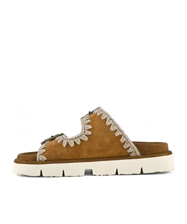 Mou Bio Sandals With Crochet Detailing