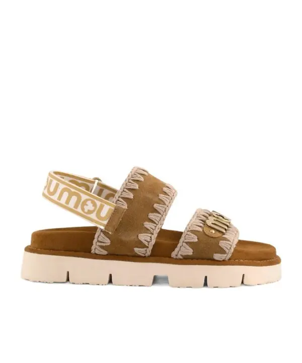 Mou Bio Logo Strap Platform Sandals