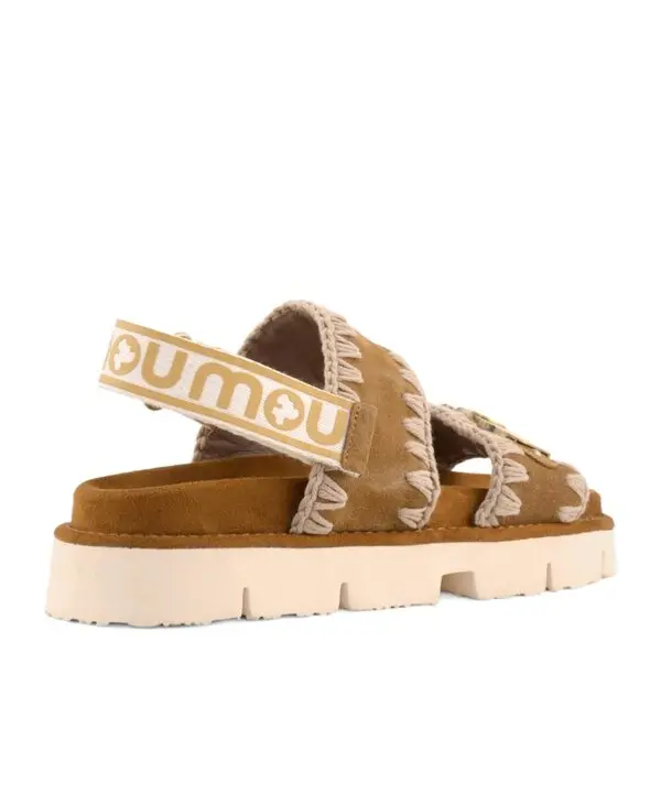 Mou Bio Logo Strap Platform Sandals