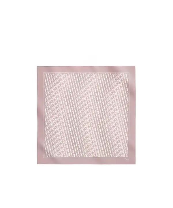 Dior Oblique 90 Square Scarf - Nude