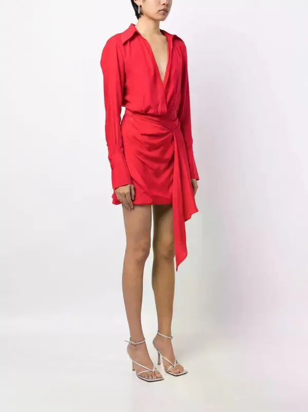 Gauge81 Gravia Silk Mini Dress